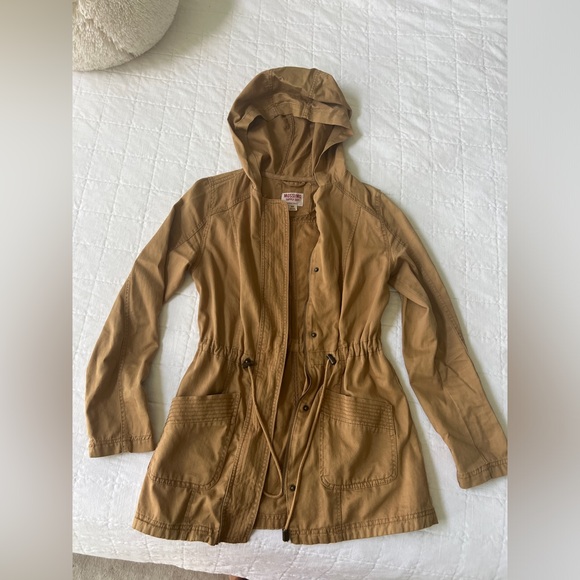 Mossimo Supply Co. | Jackets & Coats | Camel Motto Jacket | Poshmark